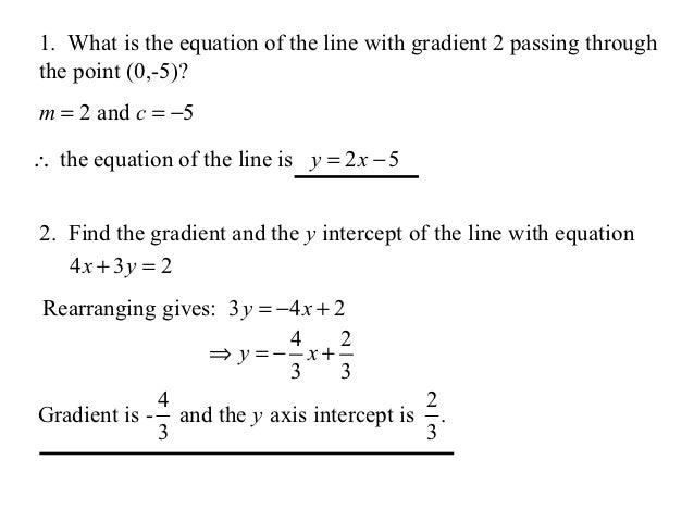 Chapter 1 straight line