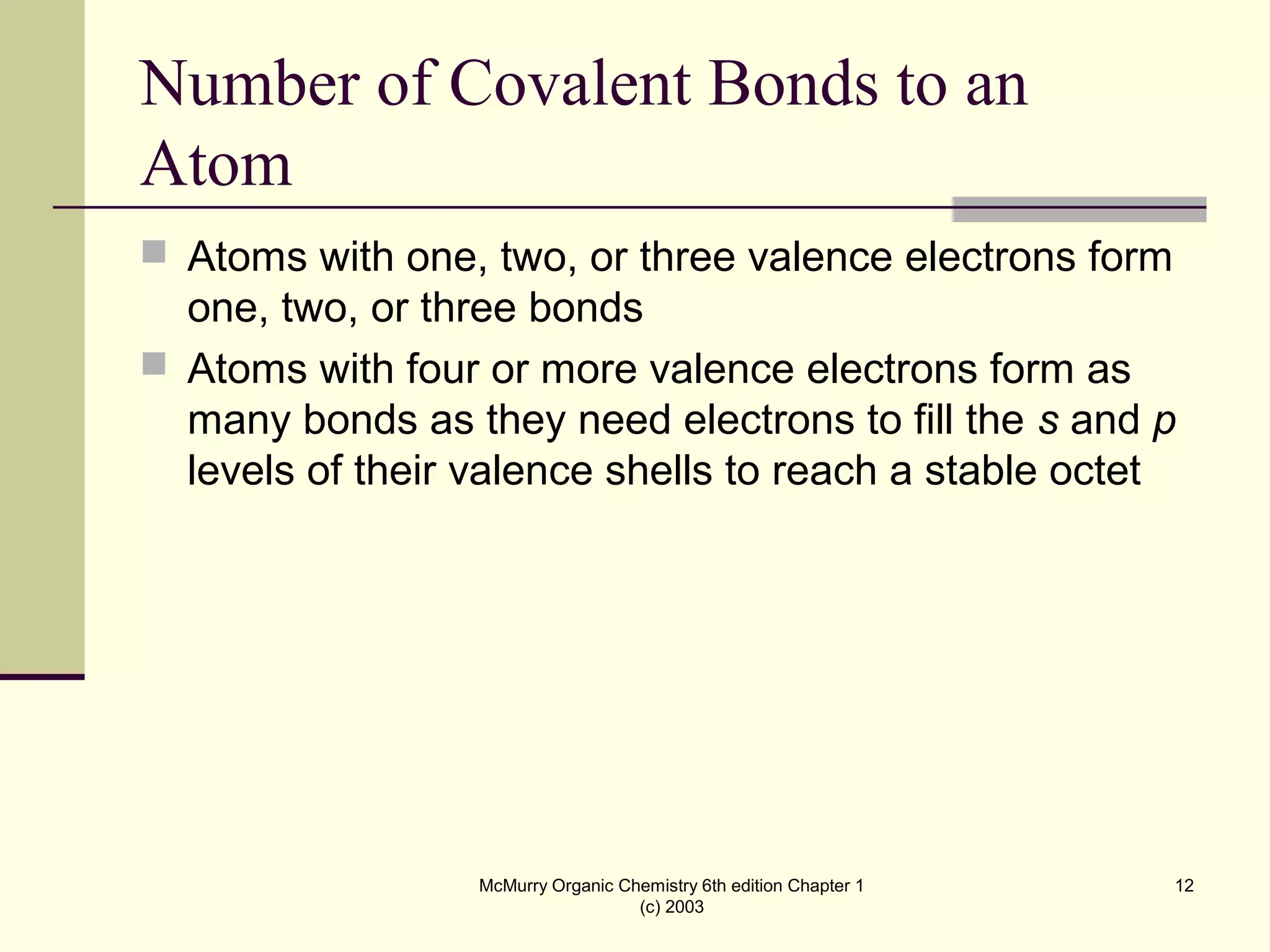 Chapter 1 structure and bonding | PPT
