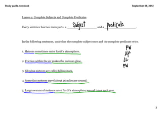 Chapter 1 Study Guide | PPT