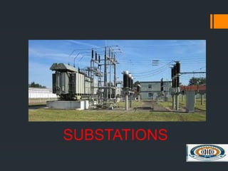 Electrical power system SUBSTATIONS layout.pptx | Power and Energy ...