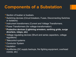 Electrical power system SUBSTATIONS layout.pptx