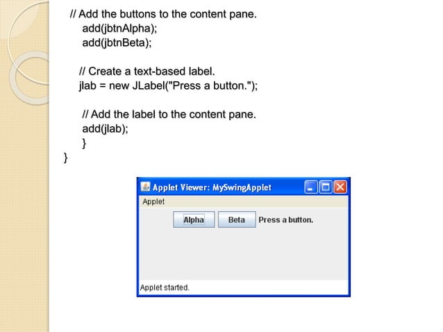 Chapter 1 swings | PPTX | Programming Languages | Computing