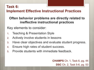 Chapter 1: Task 6 Implement Effective Instructional Practices | PPTX