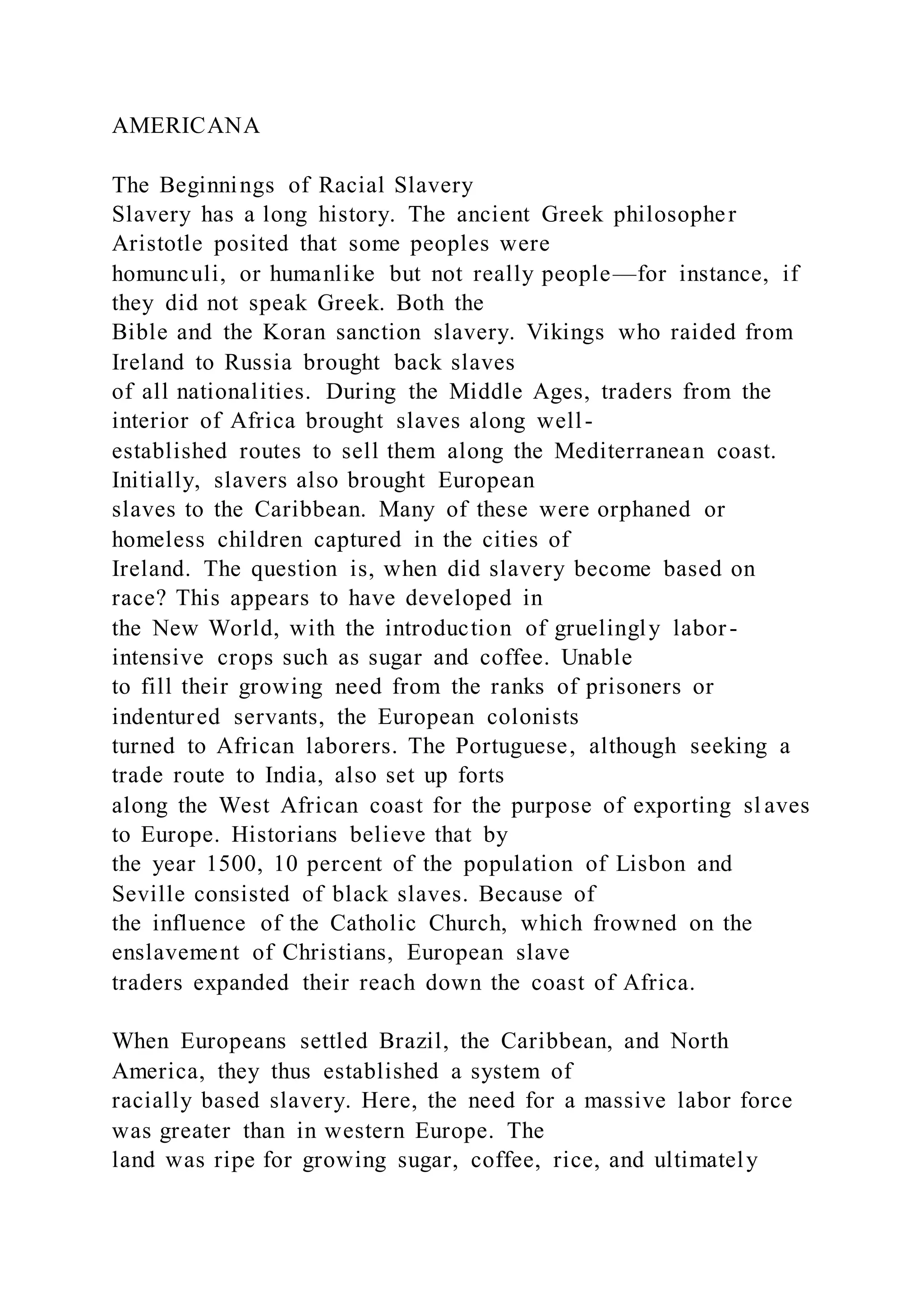 Chapter 1 The Americas, Europe, and Africa Before 1492 | DOCX ...