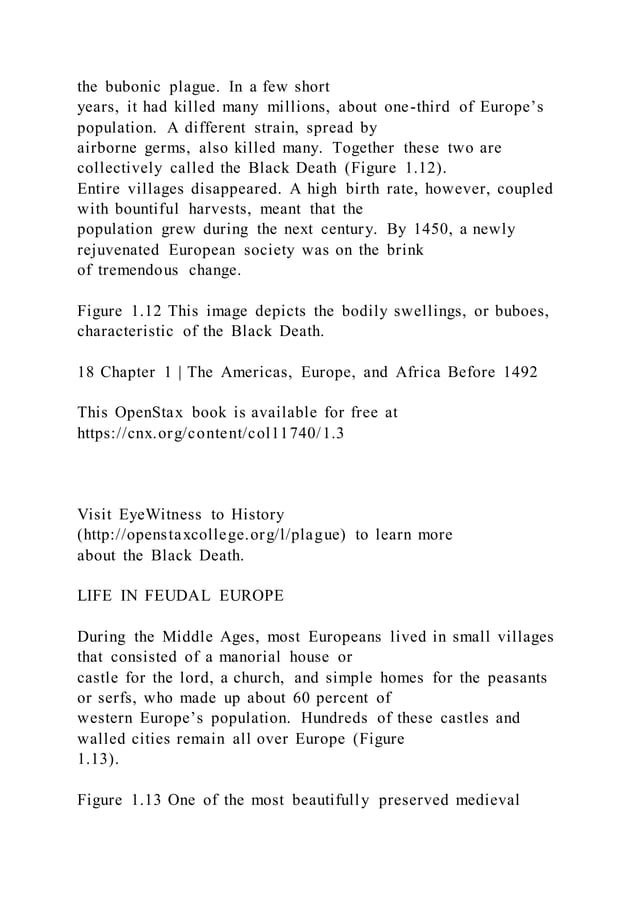 Chapter 1 The Americas, Europe, and Africa Before 1492 | DOCX ...