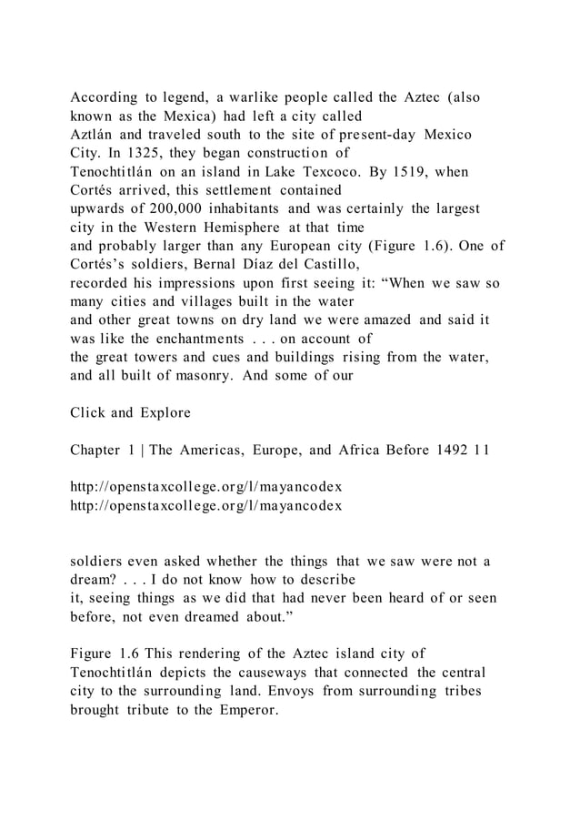 Chapter 1 The Americas, Europe, and Africa Before 1492 | DOCX ...