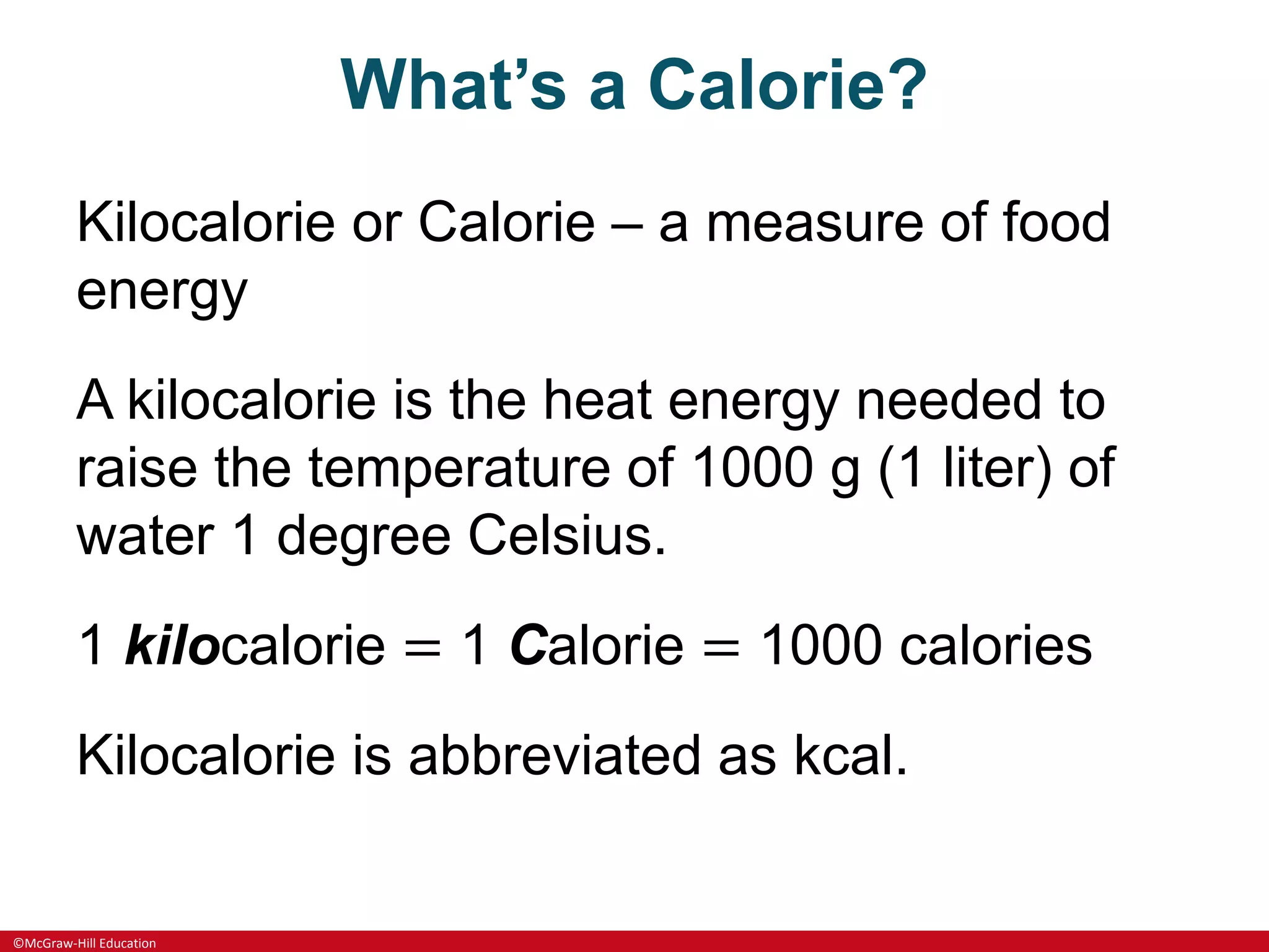 Chapter 1 the basics of nutrition | PPTX