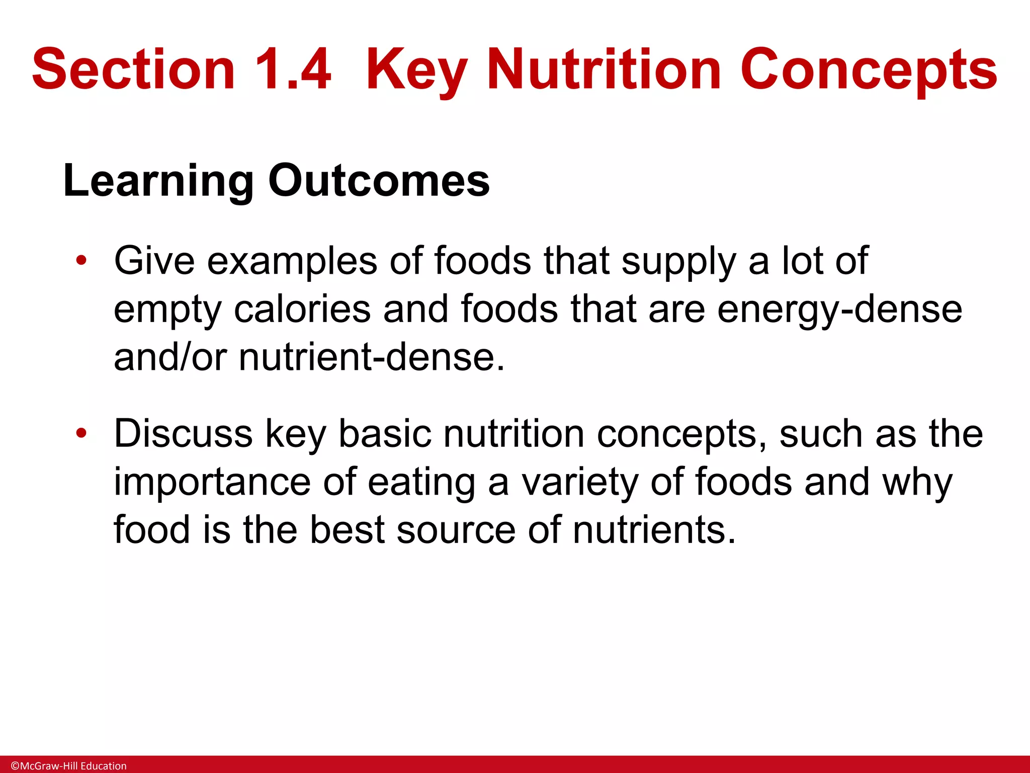 Chapter 1 the basics of nutrition | PPTX