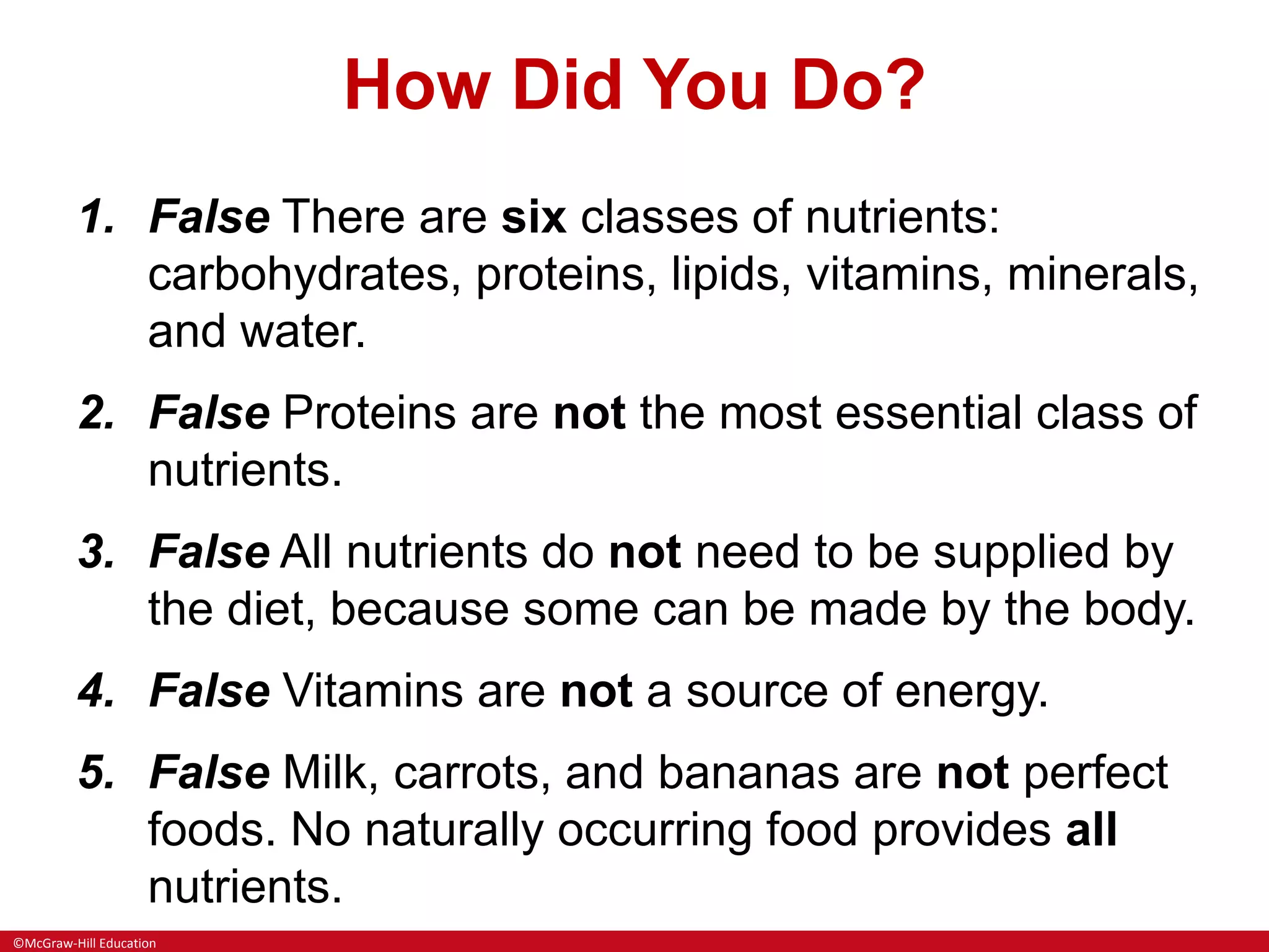 Chapter 1 the basics of nutrition | PPTX