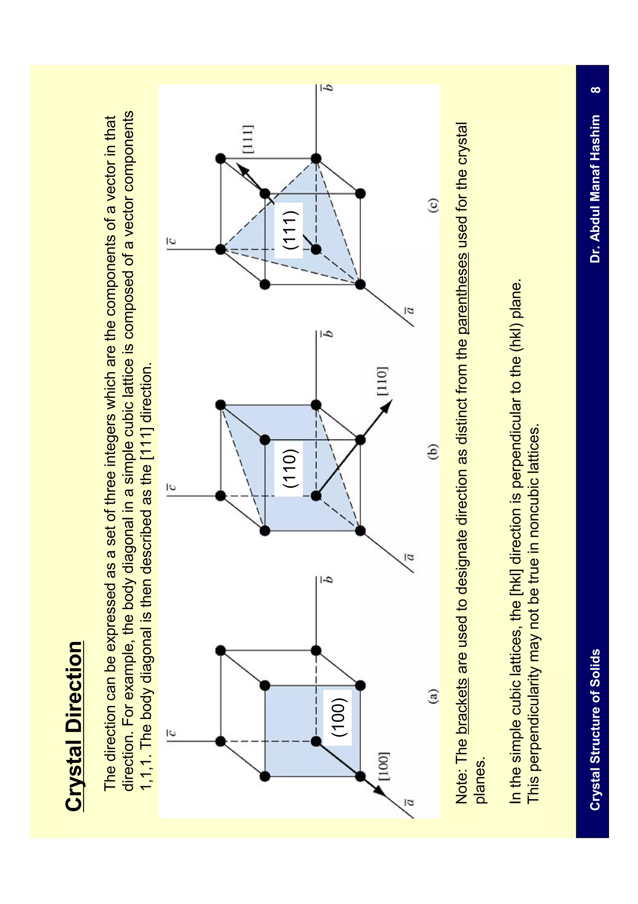 Chapter1 the crystal structure in solids | PDF