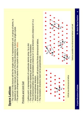Chapter1 the crystal structure in solids | PDF