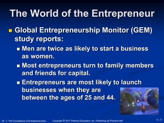 Chapter 1 the foundations of entrepreneurship | PPT