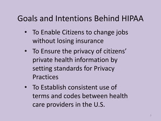Chapter 1 the goal of hipaa administrative simplification | PPTX