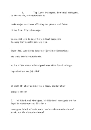Chapter 1 THE MANAGER’S JOB [PowerPoint Slide 1] The p.docx
