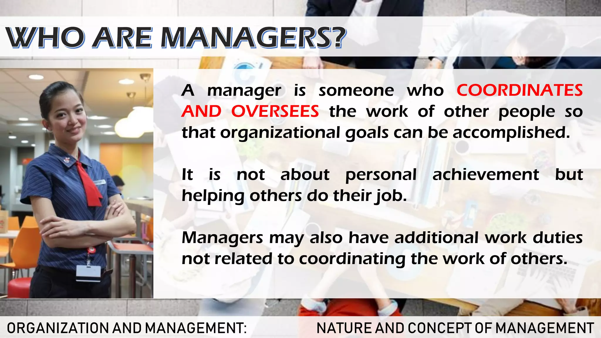 Chapter 1 The nature and concept of management | PDF