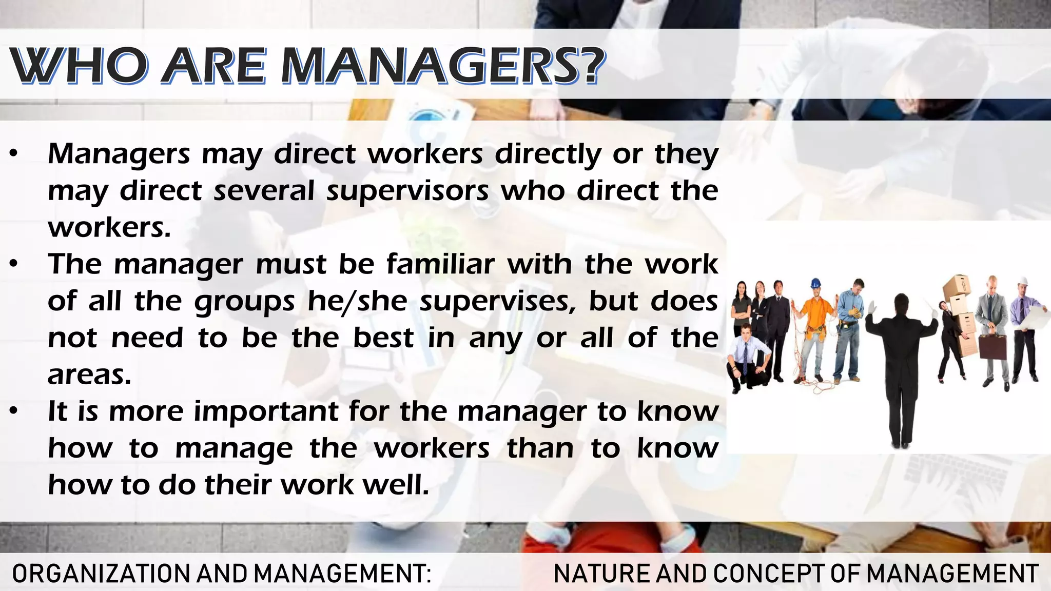 Chapter 1 The nature and concept of management | PDF