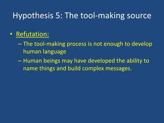 Chapter 1 the origins of language | PDF