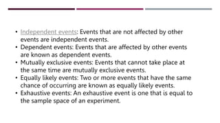 CHAPTER 1 THEORY OF PROBABILITY AND STATISTICS.pptx | Physics | Science