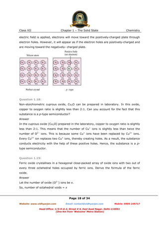 Chapter 1 the solid state | PDF