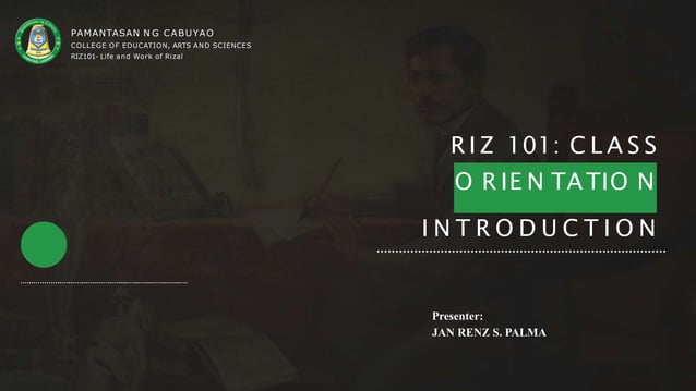 CHAPTER 1 THE STUDY OF RIZAL IN HISTORICAL AND CRITICAL APPROACH 1.pptx ...