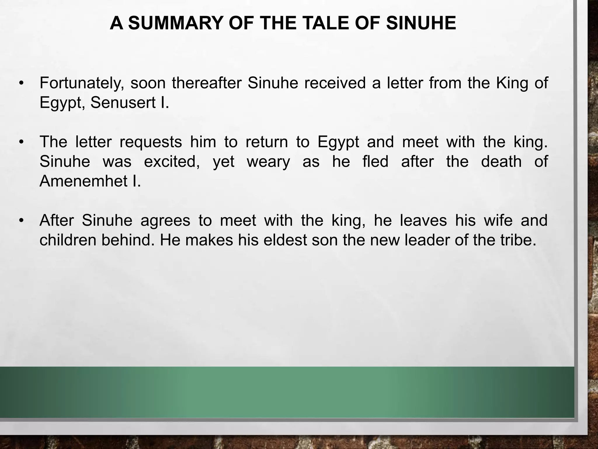 CHAPTER 1 The Tale of Sinuhe.pptx