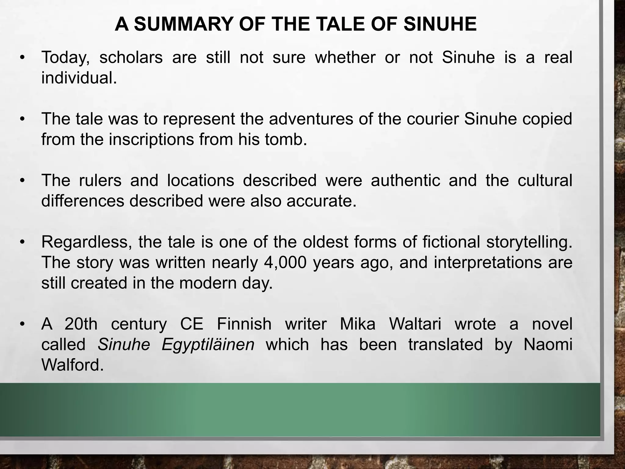 CHAPTER 1 The Tale of Sinuhe.pptx