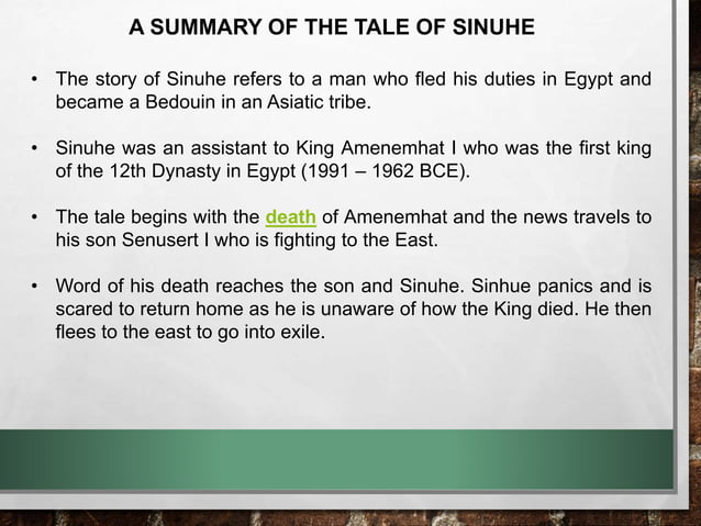 CHAPTER 1 The Tale of Sinuhe.pptx