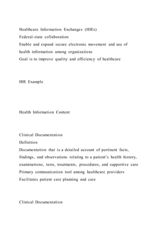 Chapter 1The Transforming World of Health Information Manageme | DOCX ...