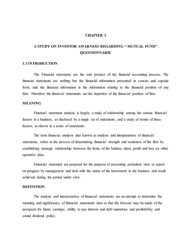 Chapter 1 to 3 | PDF