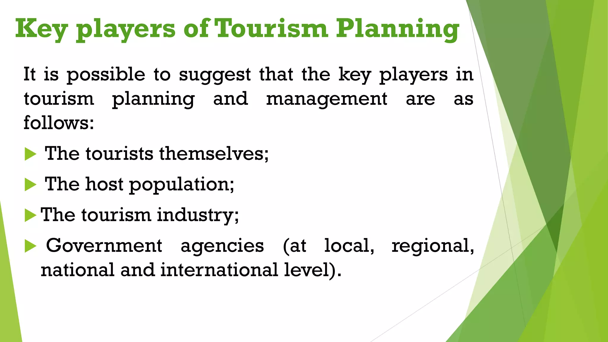 Chapter 1 Tourism Plan and Strategy (Tourism Planning and Development ...