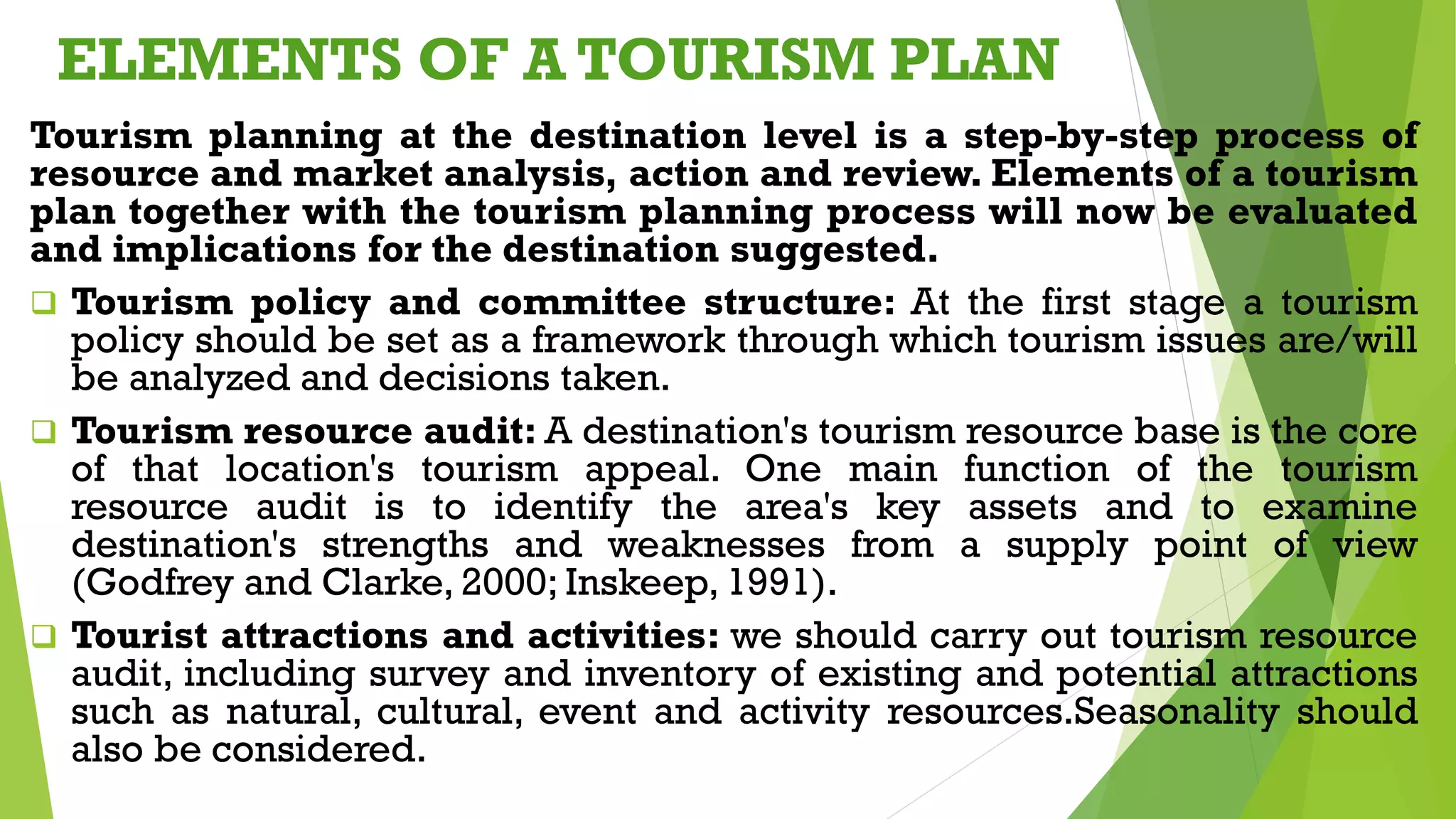 Chapter 1 Tourism Plan and Strategy (Tourism Planning and Development ...