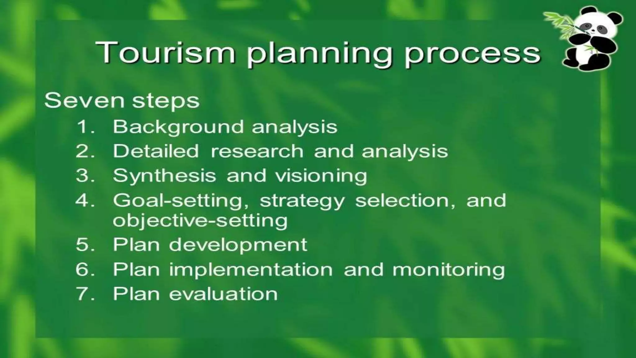 Chapter 1 Tourism Plan and Strategy (Tourism Planning and Development ...