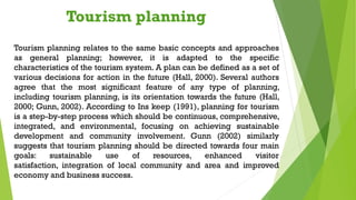 Chapter 1 Tourism Plan and Strategy (Tourism Planning and Development ...