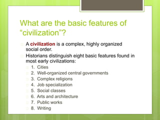 Chapter 1 Toward Civilization | PPTX