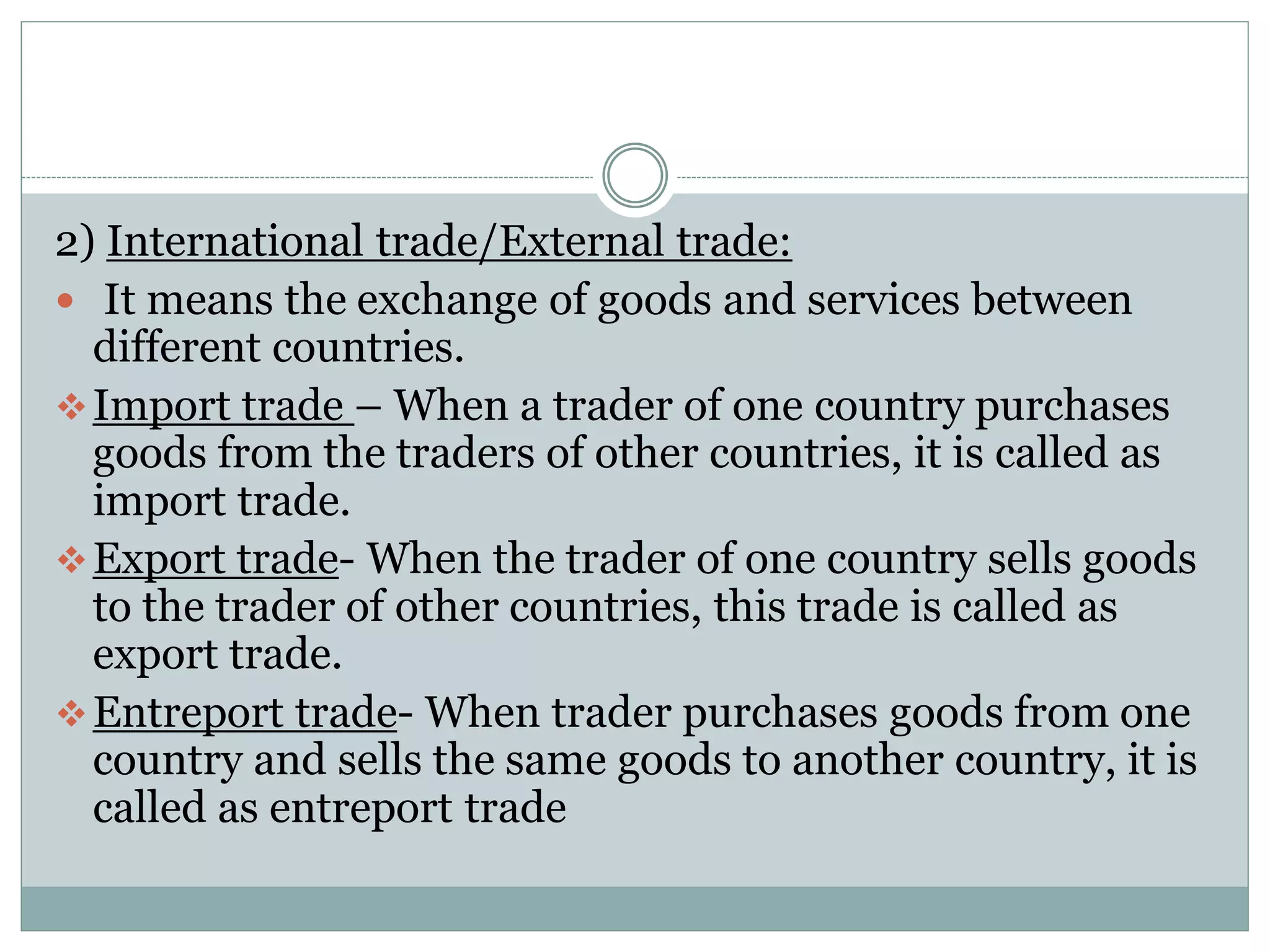 Chapter 1 Trade | PDF