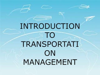 Chapter 1 transportation | PPTX | Rail Travel | Travel Type