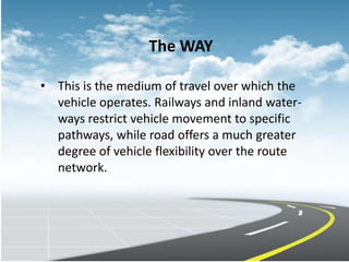 Chapter 1 transportation | PPTX | Rail Travel | Travel Type