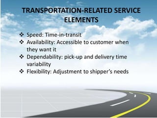 Chapter 1 transportation | PPTX | Rail Travel | Travel Type