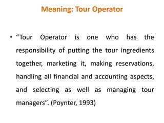 travel agency & tour operations | PPT