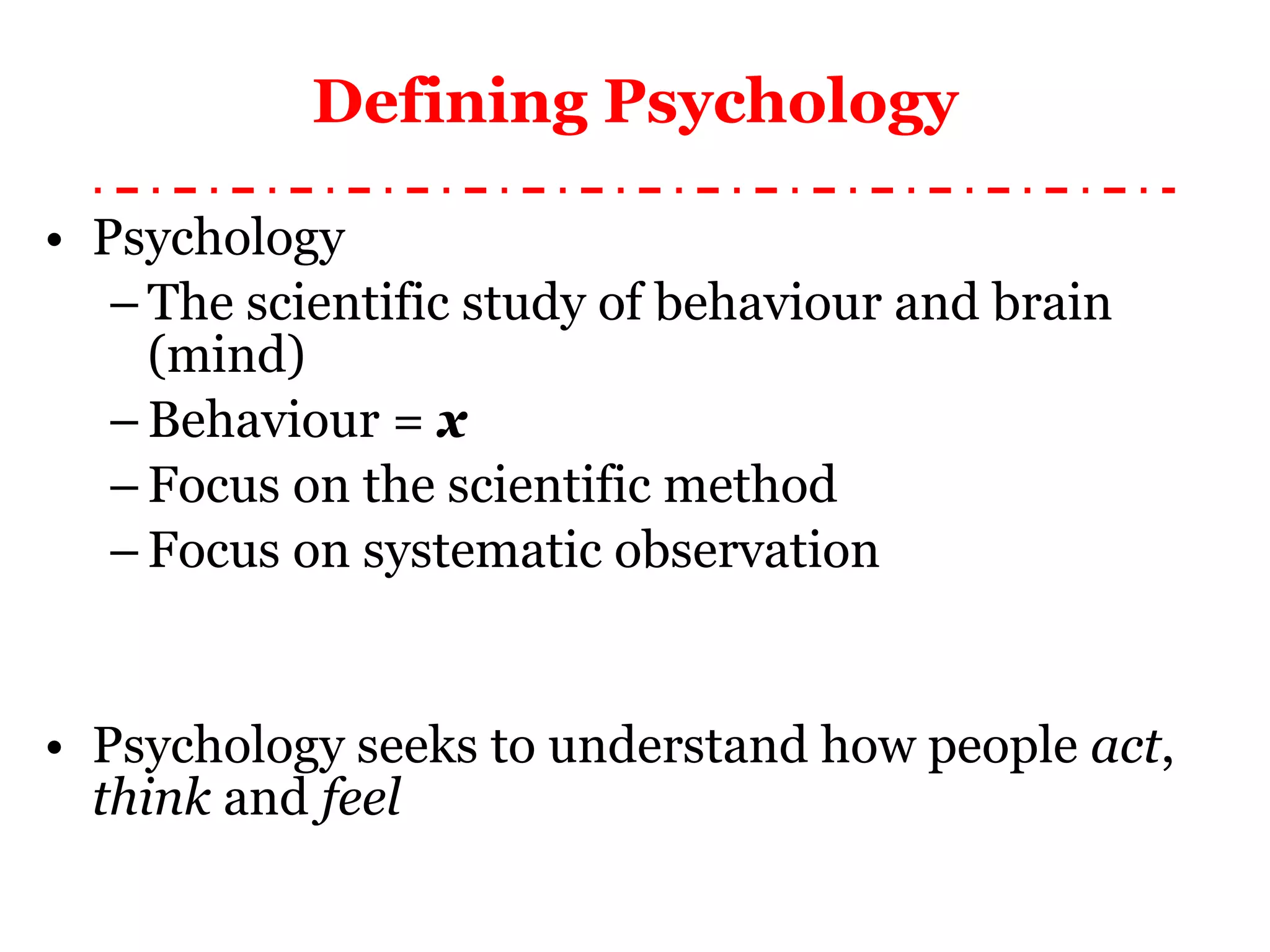 Chapter1 understanding modernpsychology | PPT | Physical Therapy | Wellness
