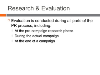 Understanding Public Relations Research | PPT