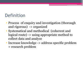 Chapter 1 Understanding Research Pointer | PPT