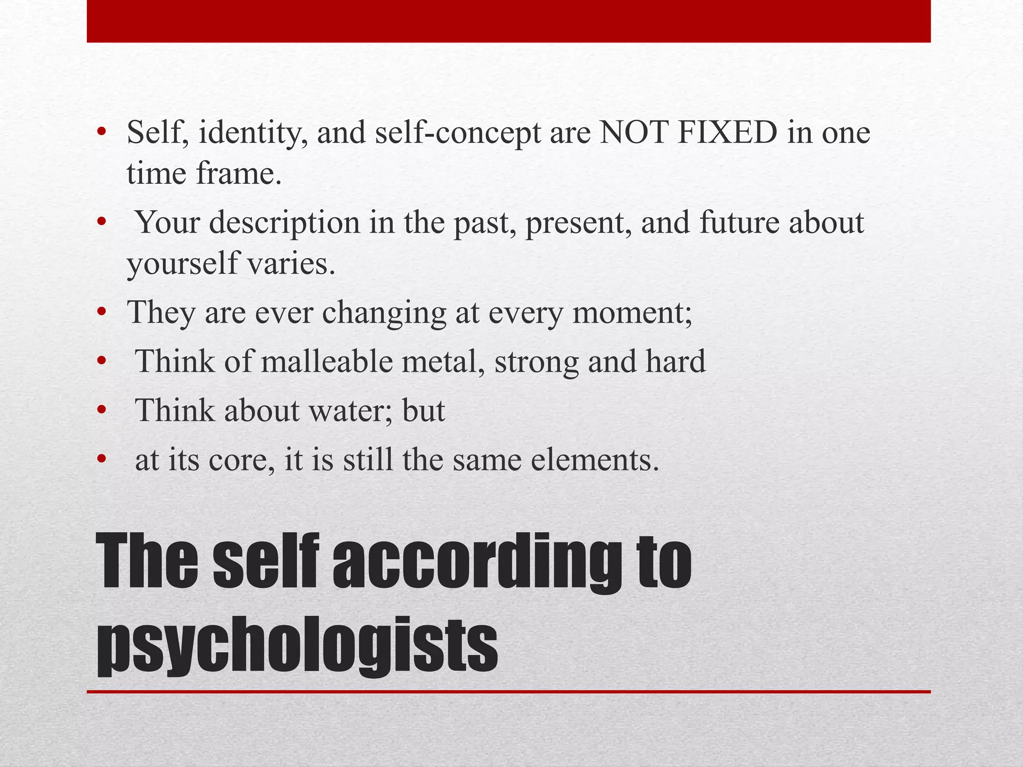 Understanding the Self: Psychological Perspectives | PPTX