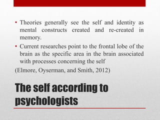 Understanding the Self: Psychological Perspectives | PPTX
