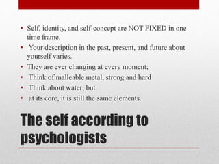 Understanding the Self: Psychological Perspectives | PPTX