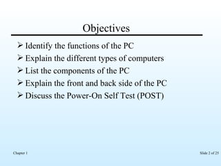 Fundamentals of a Personal Computer | PPT