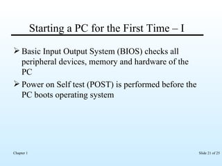 Fundamentals of a Personal Computer | PPT