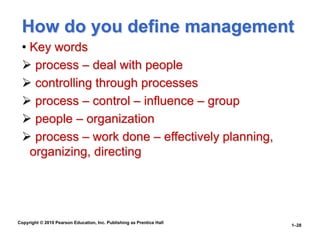 Chapter 1 - Introduction to Management and Organizations | PPT