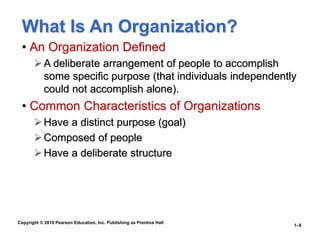 Chapter 1 - Introduction to Management and Organizations | PPT