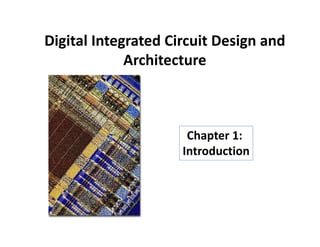 VLSI introduction and Basics chapter 1 class | PPT